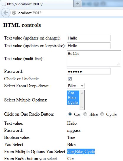 Bind Multi Select List Box and Radio Buttons Using Knockout in MVC